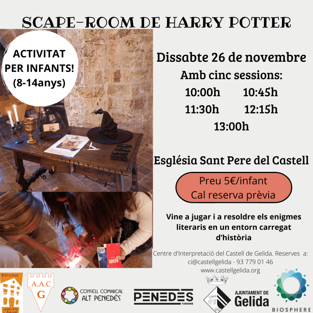 Scape-Room Harry Potter – Castell de Gelida